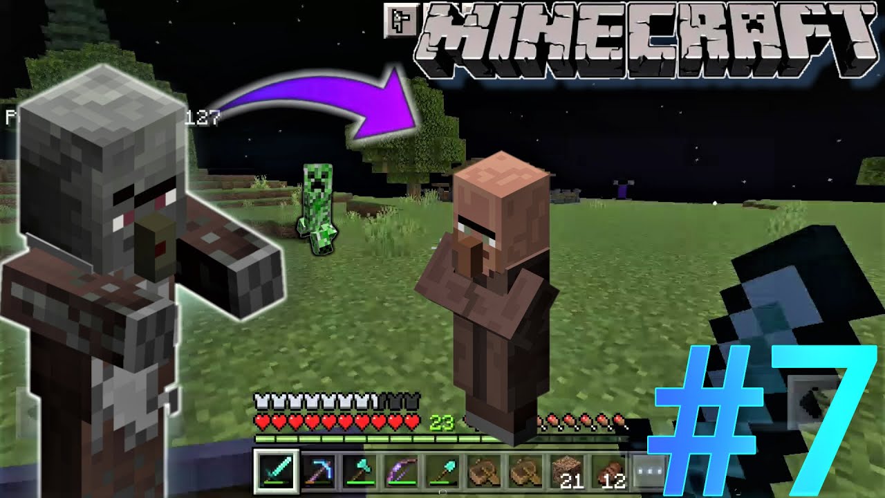 i cured an infected zombie villager #7) minecraft gameplay - YouTube