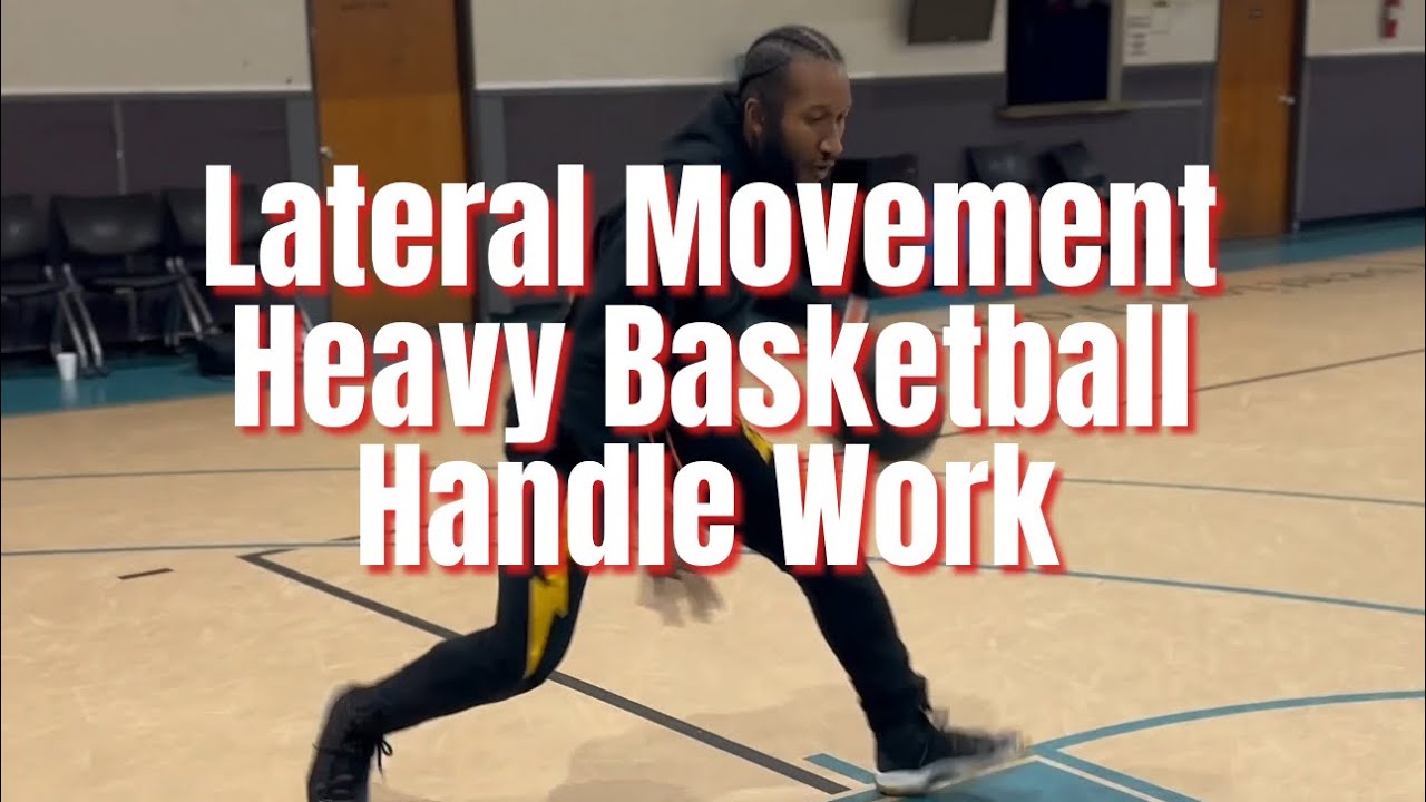 Lateral movement for your handles with heavy basketball - YouTube
