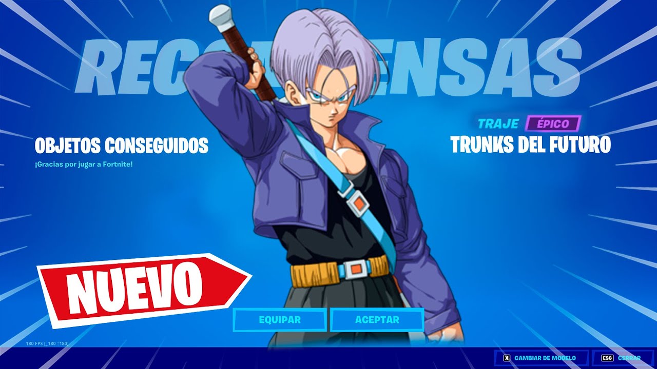 CONFIRMADO TRUNKS DEL FUTURO LLEGARA A FORTNITE X DRAGON BALL - YouTube