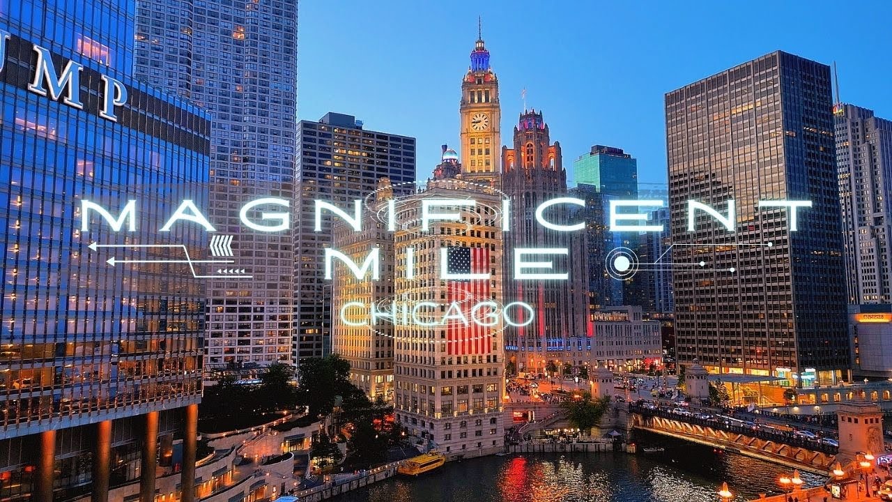 MAGNIFICENT MILE, CHICAGO STUNNING 4K DRONE!!!!!! - YouTube