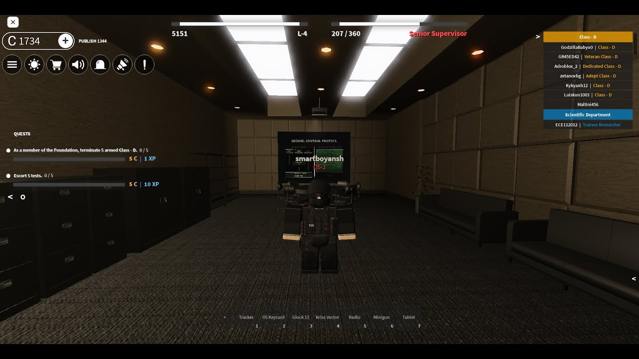 Roblox Scp roleplay Intelligence Agency With 05 gamepass. - YouTube