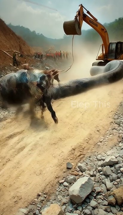 Found a python wrapped tightly around my excavator | Elep This # ...