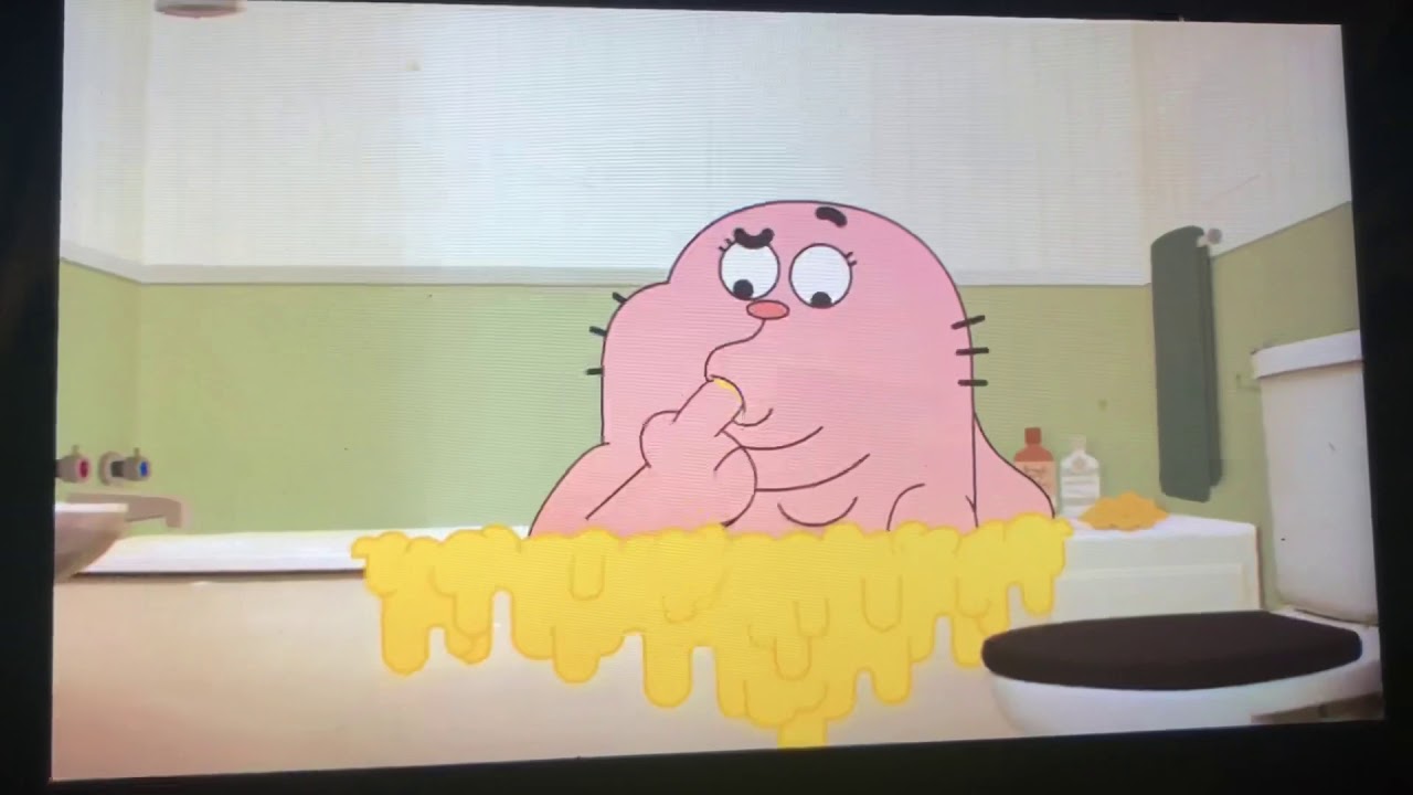Gumball Richard is in a bath of melted cheese - YouTube