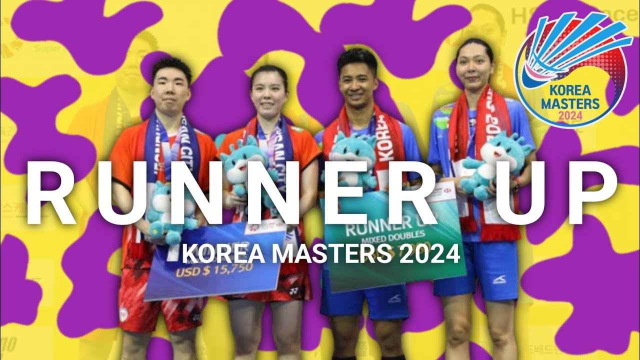 Runner Up! Dejan/Gloria Raih Runner Up Korea Masters 2024, Guo/Chen ...