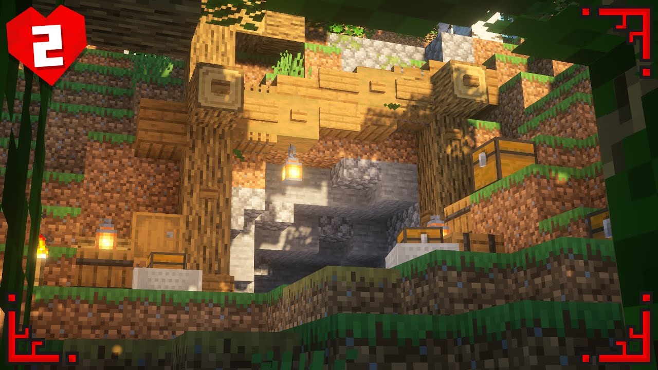 Building a WORKING MINESHAFT in Minecraft Survival - YouTube