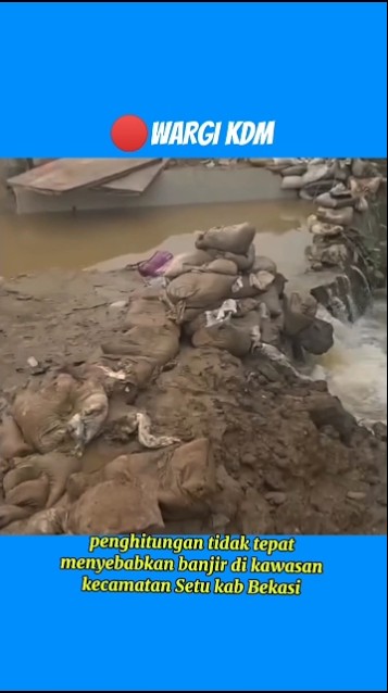 ini penyebab banjir di kawasan Setu Bekasi #kangdedimulyadi #kdm # ...