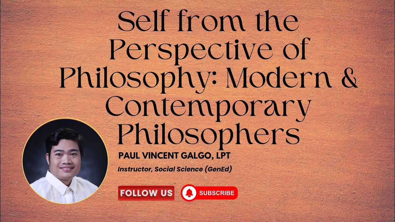 UTS Series: Self From the Philosophical Perspective (Modern ...