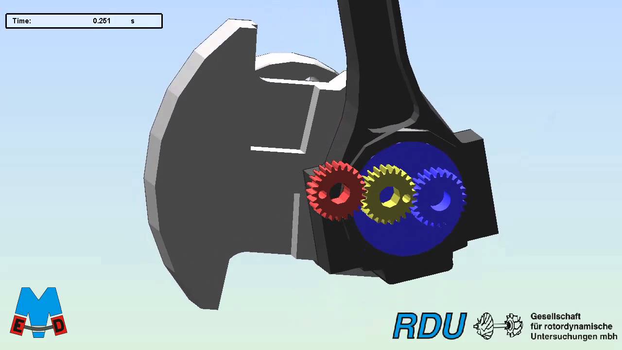 Versetzter Kurbeltrieb 1 Zylinder (Detail) - YouTube
