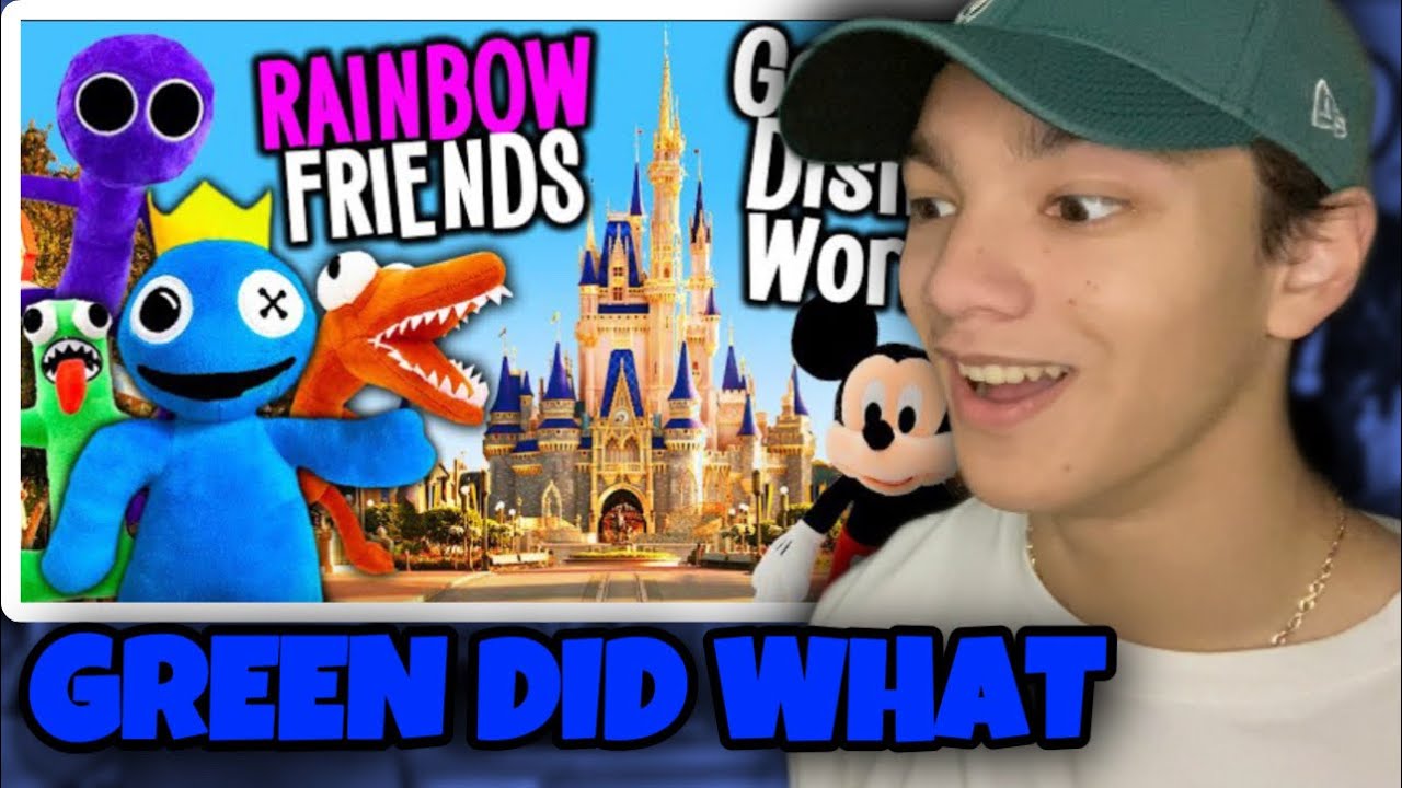 Rainbow Friends World | Rainbow Friends Plush: Blue Goes To Disney ...