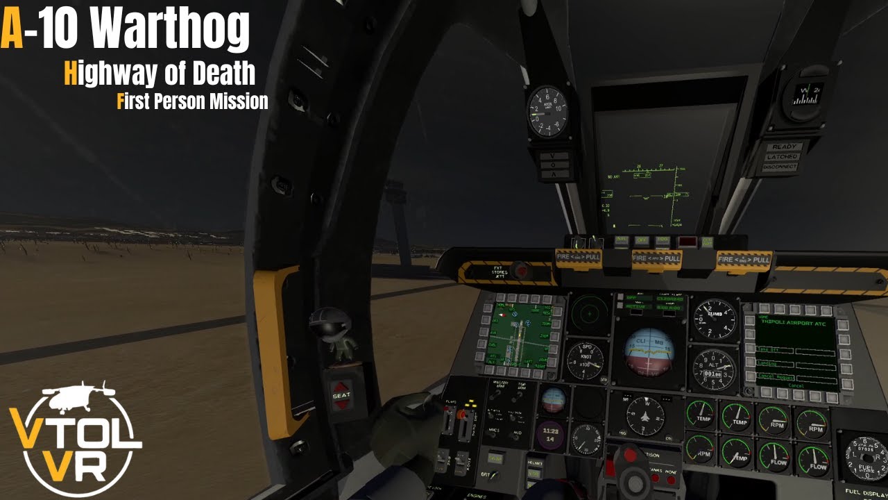 VTOL VR A-10 Warthog "Highway of Death" First Person Mission - YouTube