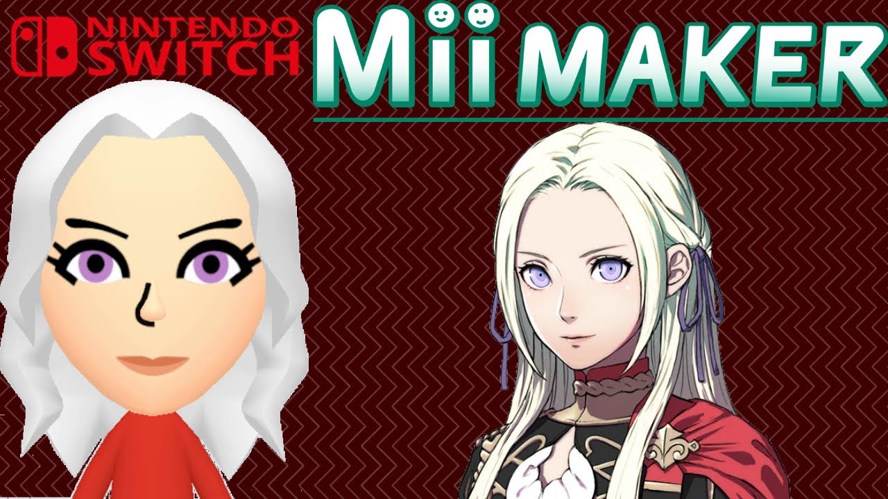 Mii Maker How To Create Edelgard From Fire Emblem Three Houses - YouTube