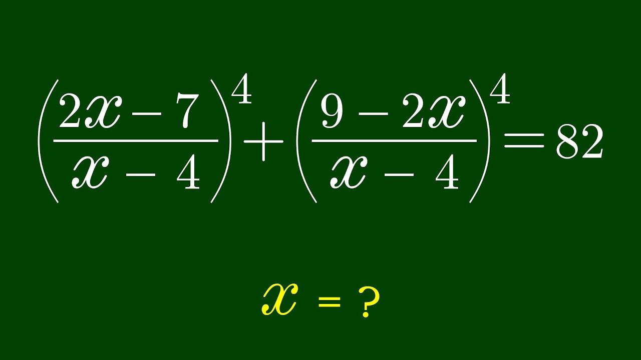 A Nice Algebra Problem | Math Olympiad | Find all roots? - YouTube