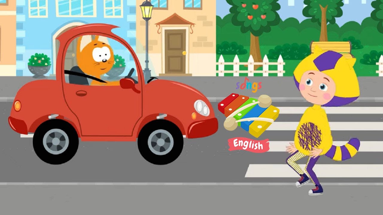 Vroom Vroom Car for the Baby - Meow meow Kitty - Songs for children ...