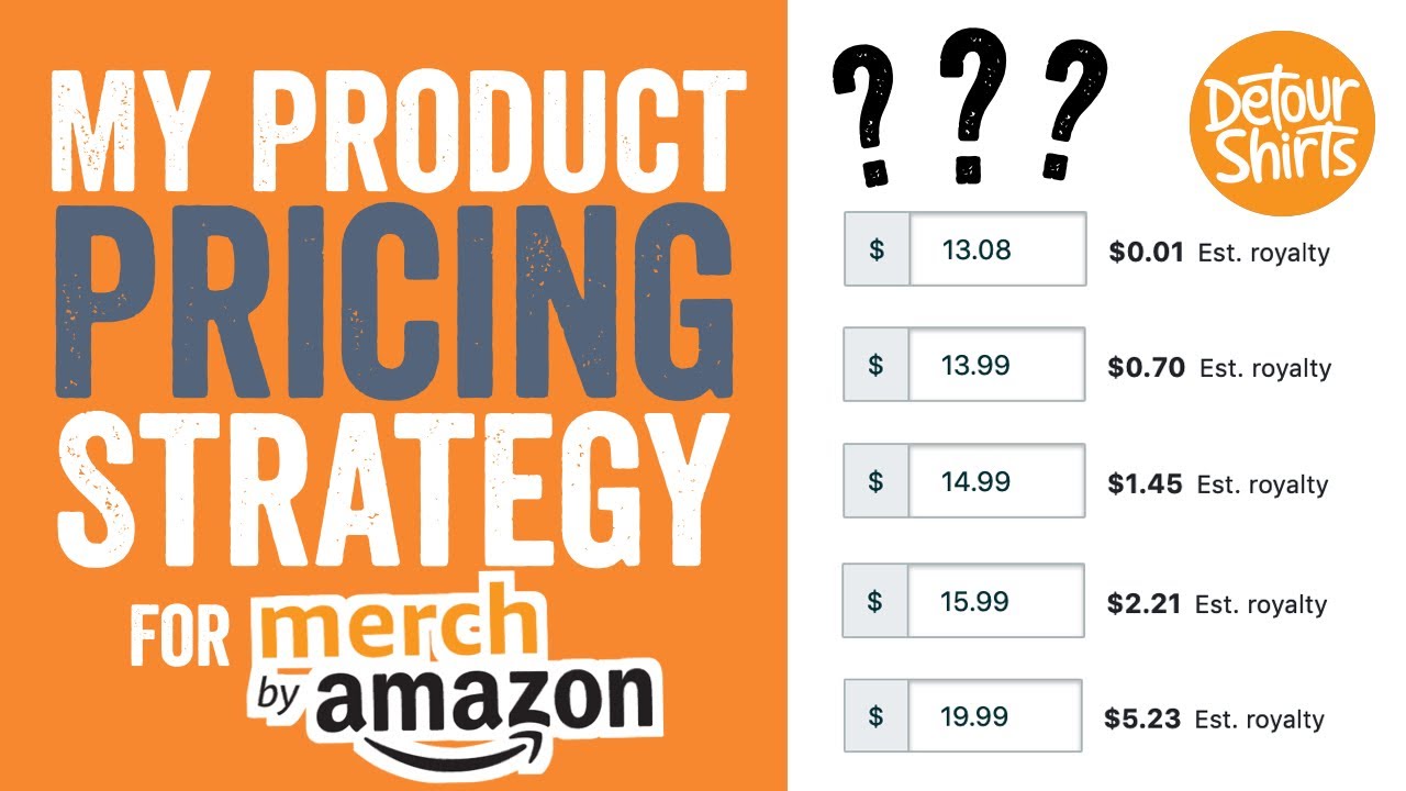 Pricing Strategy for products on Merch by Amazon - How to price your ...
