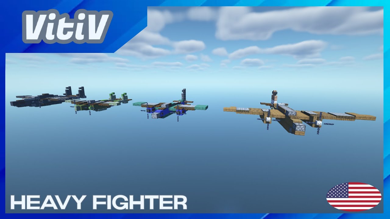American Heavy Fighters - Minecraft - YouTube
