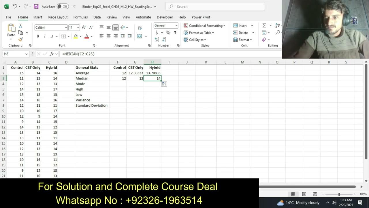 Exp22_Excel_Ch08_ML2_Reading_Scores | Exp22 Excel Ch08 ML2 Reading Scores - YouTube