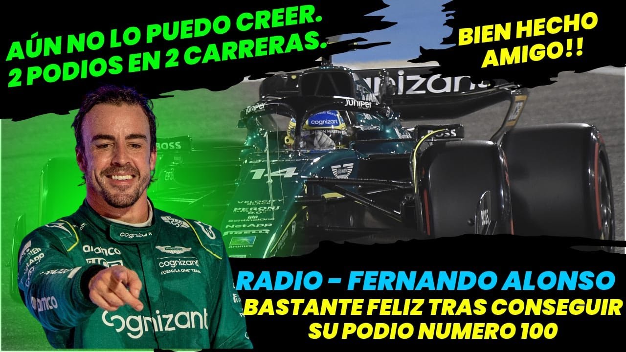Radio -Fernando Alonso - Bastante Feliz Tras hacer historia y conseguir ...