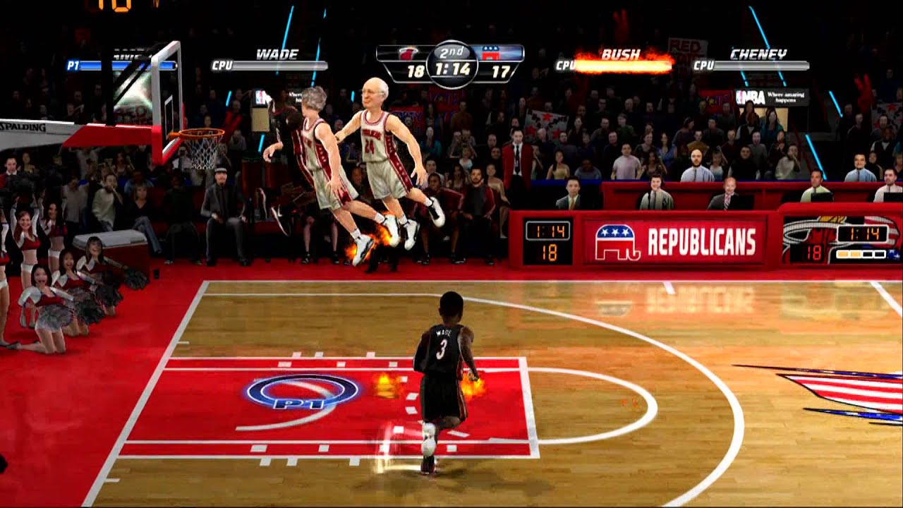 NBA Jam On Fire miami Heat vs The republicans - YouTube