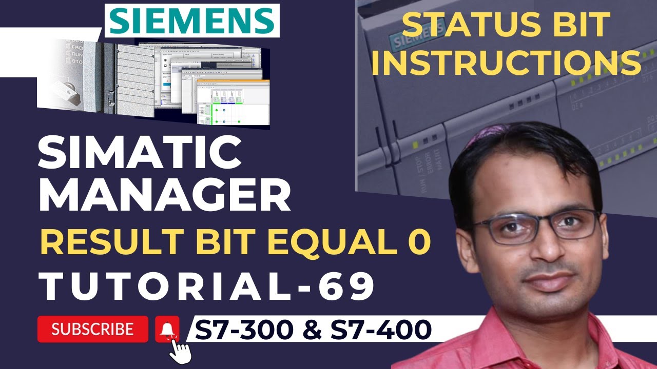 Siemens PLC Training 69 - Result Bit Equal 0 in Siemens PLC | Status ...