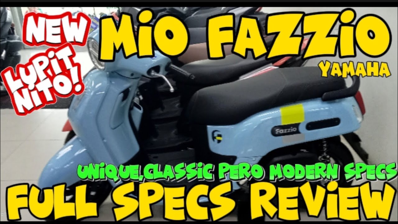 NEW 2023 YAMAHA MIO FAZZIO FULL SPECS REVIEW."Wow sa GANDA AT SPECS ...