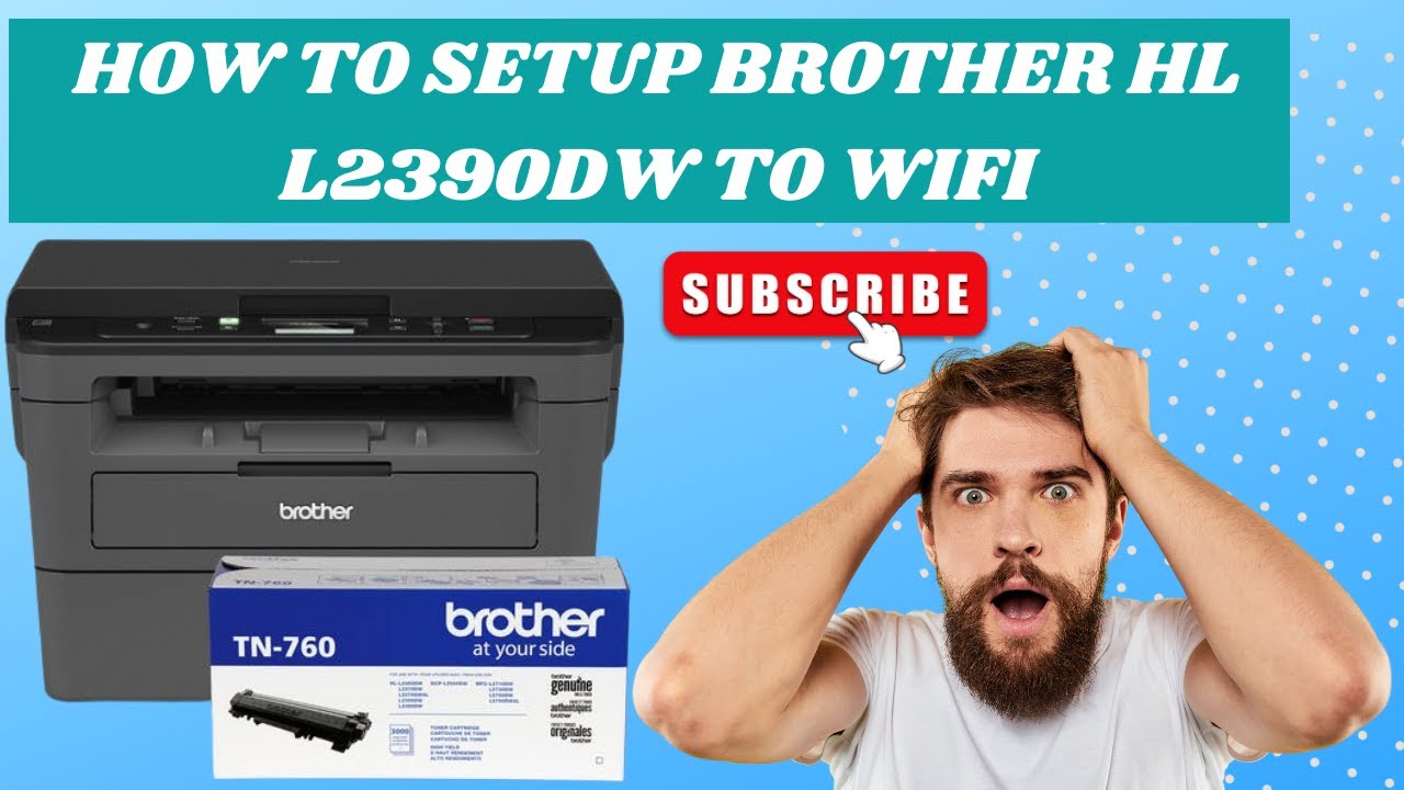 How To Setup Brother HL L2390DW To WiFi | Brother Printer Wireless Setup | - YouTube