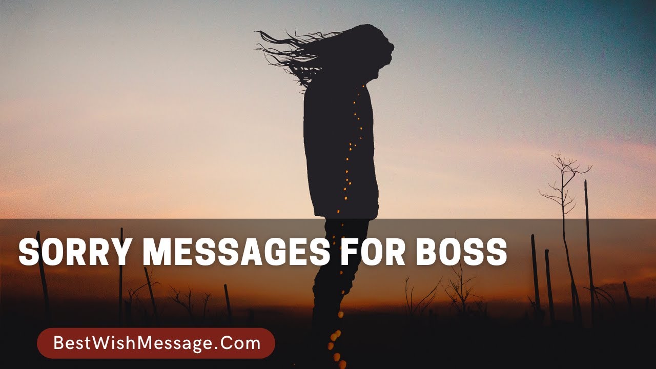 Sorry Messages for Boss | Professional Apology Letters - YouTube