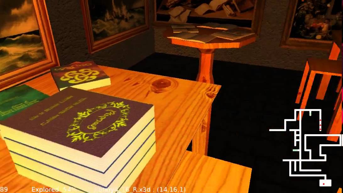 MAZER 8 February 2016 - Library tileset (longer demo with lower FPS ...