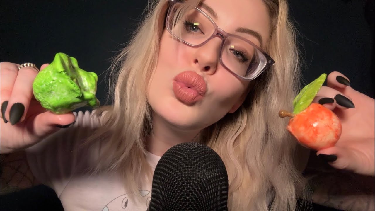 ASMR soft kisses and clay cracking for SLEEP 🖤 - YouTube