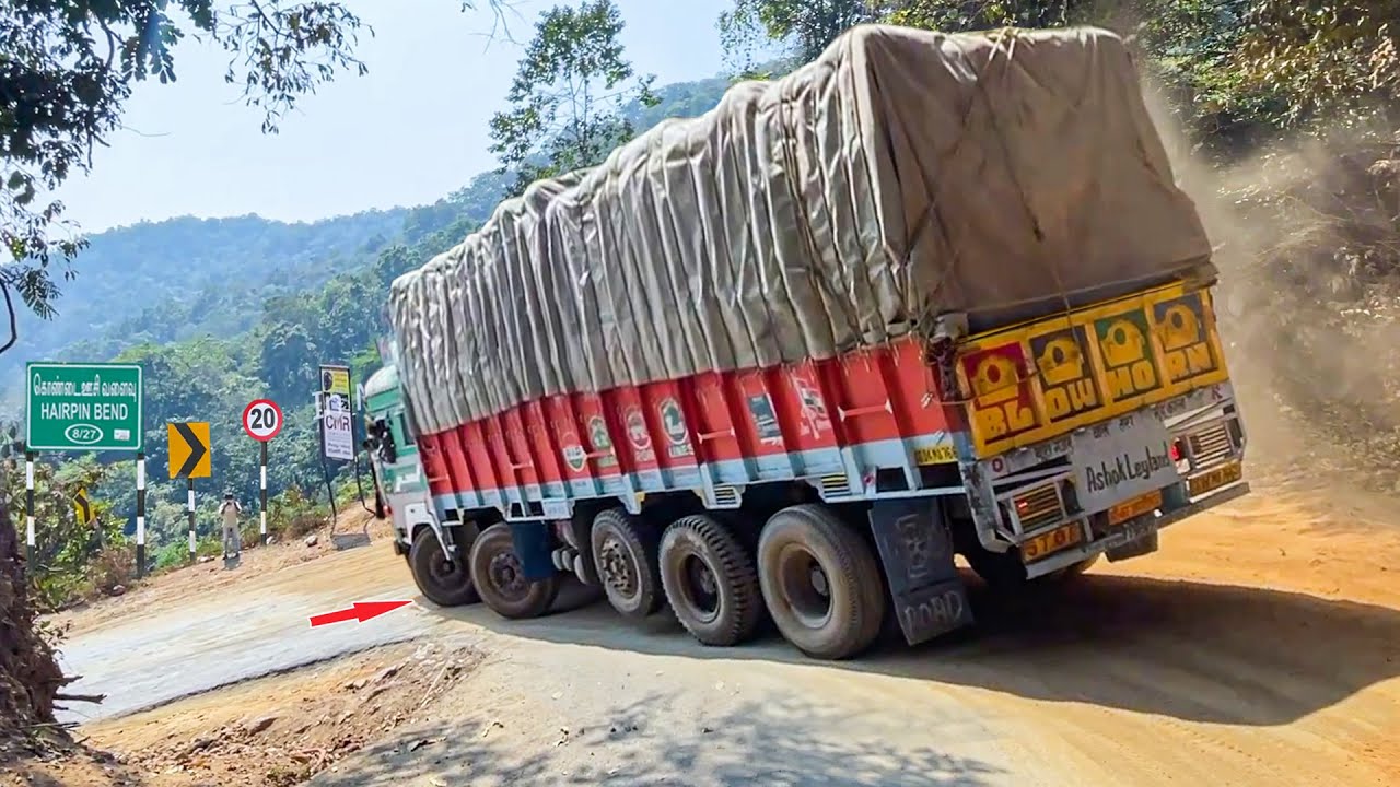 HORRIBLE Ghat : Don't To "DARE" With Overload At This Risky Turn ...