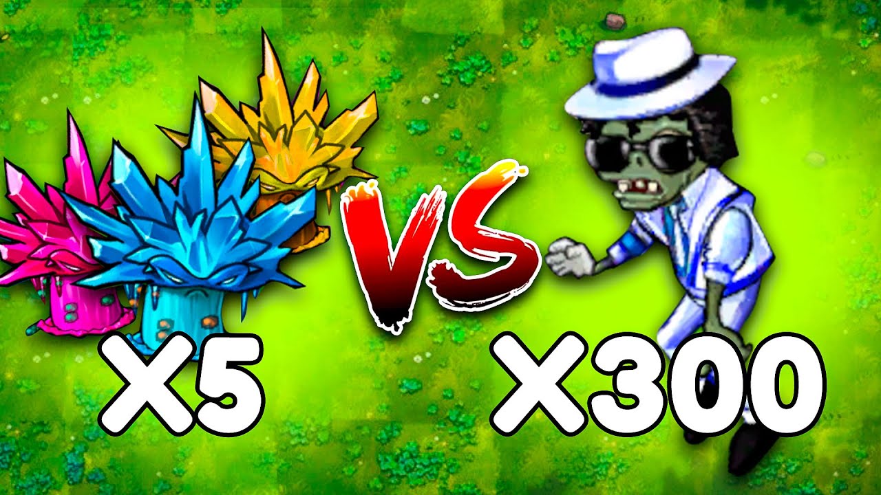 PvZ-Fusion 2.1.4 Challenge! 5 Fusion Plants VS 300 White Michael ...