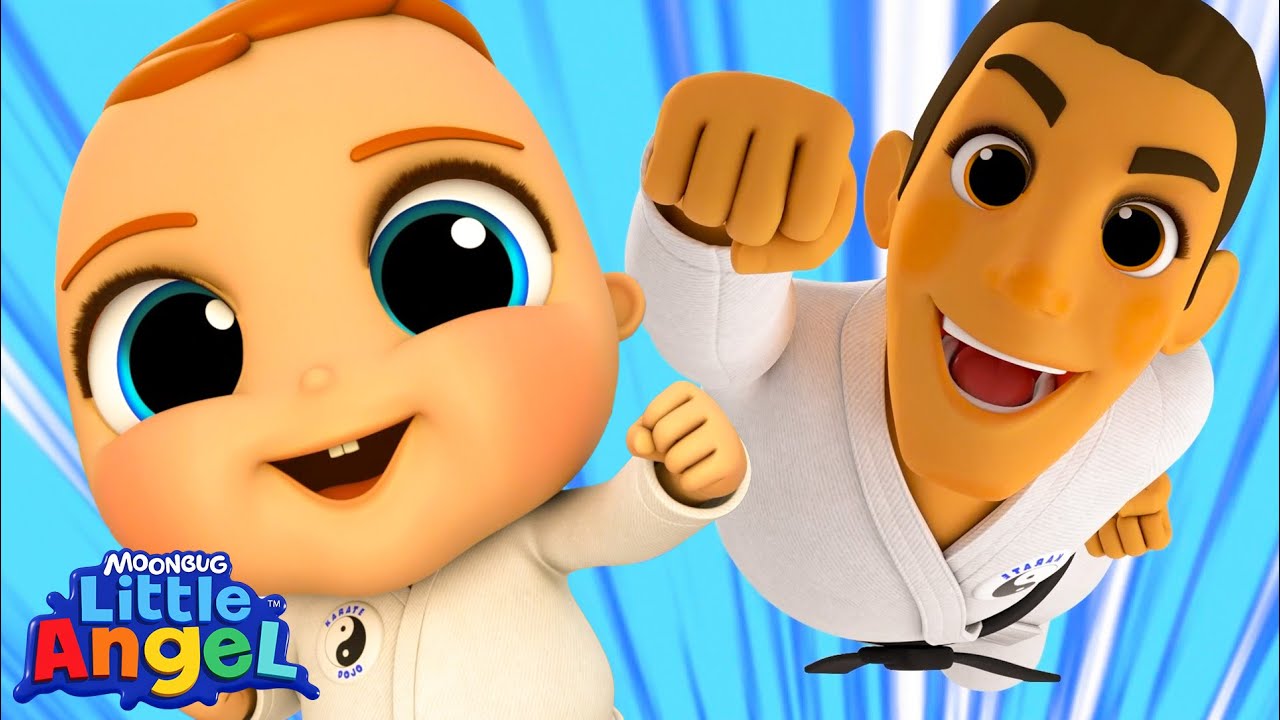 Learn Karate With Sensei! 🥋 | Little Angel | Community Corner 🌸| Kids ...