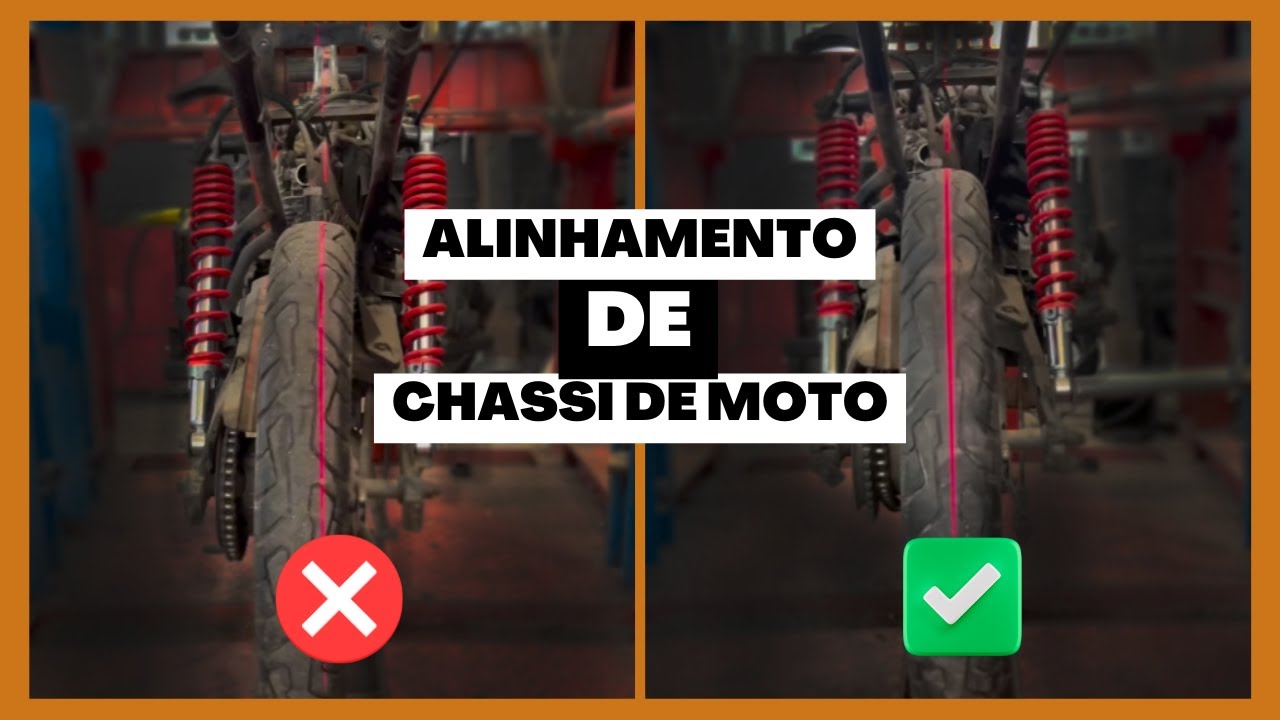 Alinhamento de chassi de moto (HONDA - TITAN 125) - YouTube