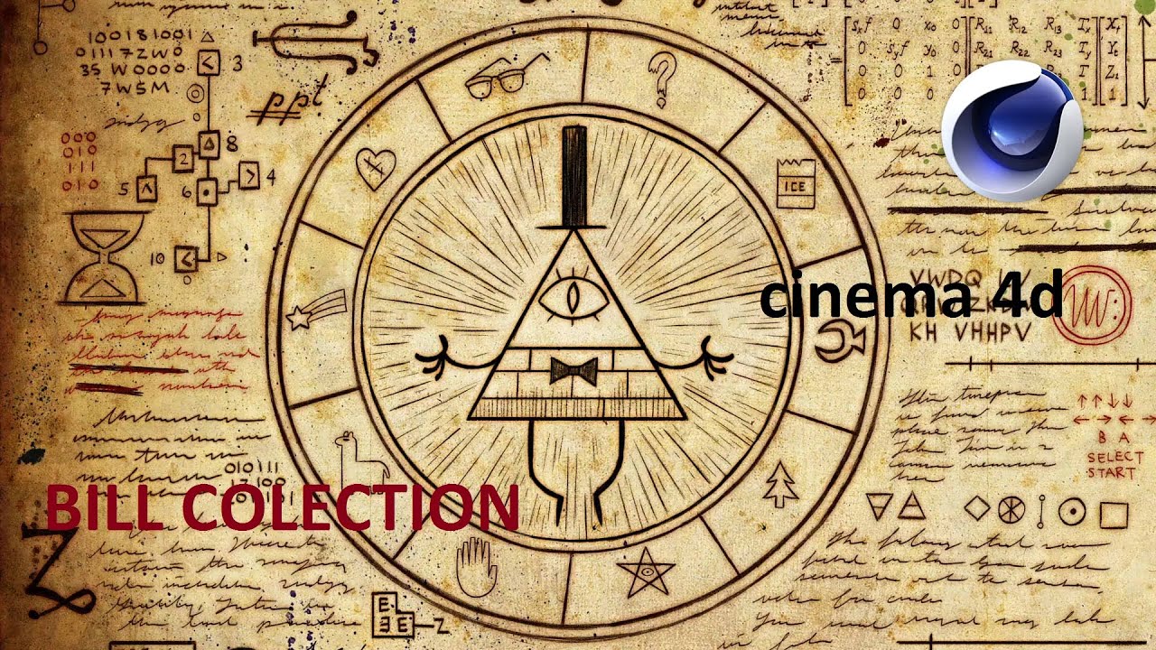 Bill cipher collection Cinema 4d - YouTube