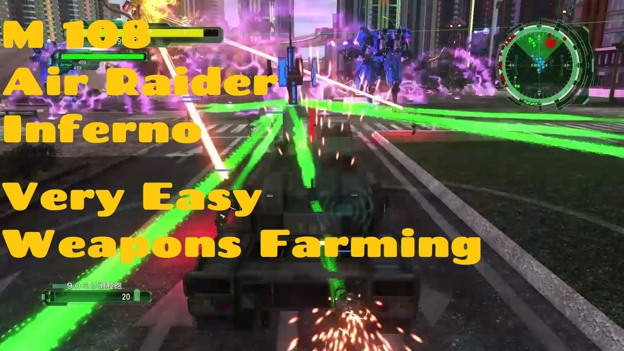 EDF 6 M108 Very Easy AR Inferno Weapon Farming with Hard level weapons ...