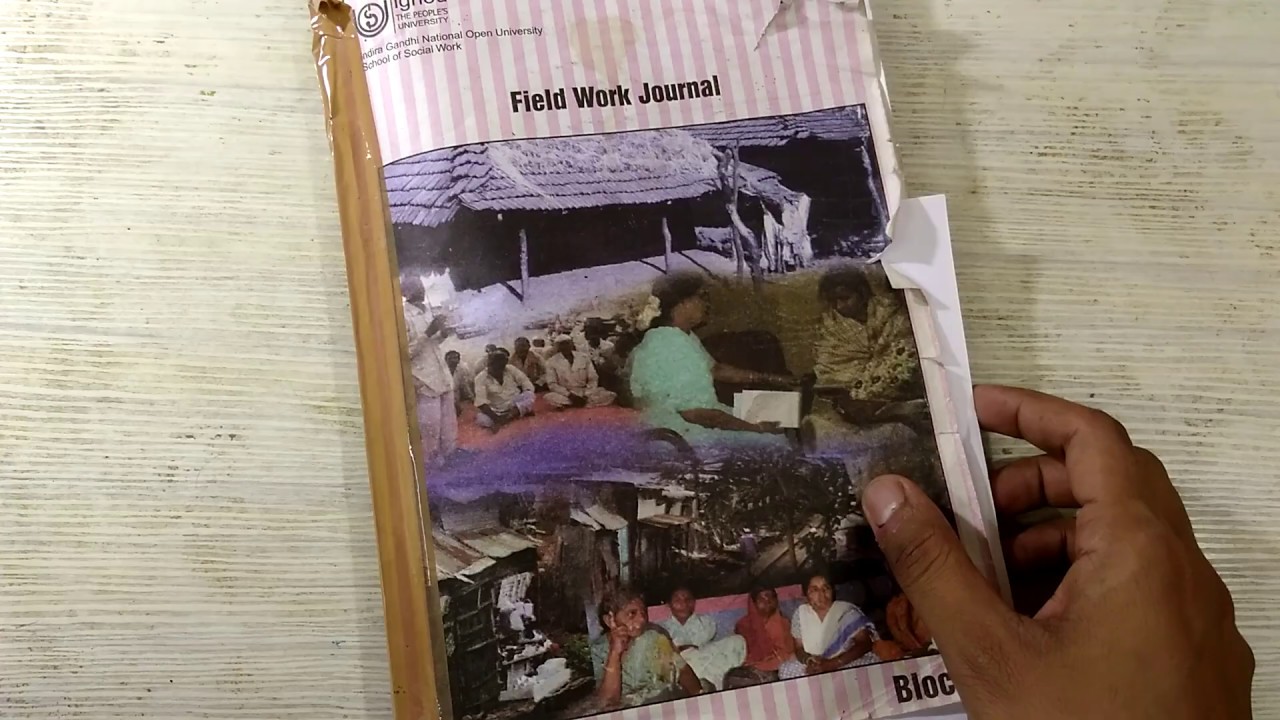 How to prepare MSWC 46 fieldwork Journal (1st year) of IGNOU in English ...