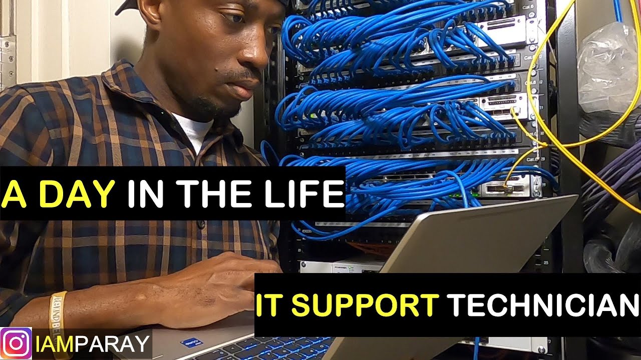 a day in the life of an IT Support Technician - Living in London - YouTube