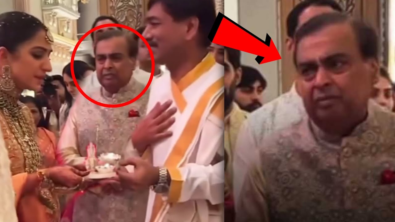 don't cry beta🥺 Mukesh Ambani himself cried after seeing daughter-in ...