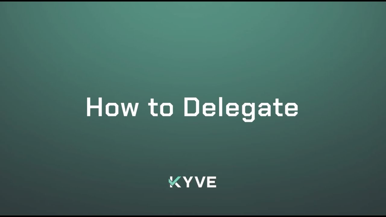 Getting started: How to delegate on KYVE with multi-coin funding - YouTube
