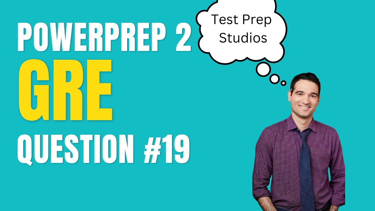 GRE PowerPrep 2 Math Section 1 #19 - YouTube