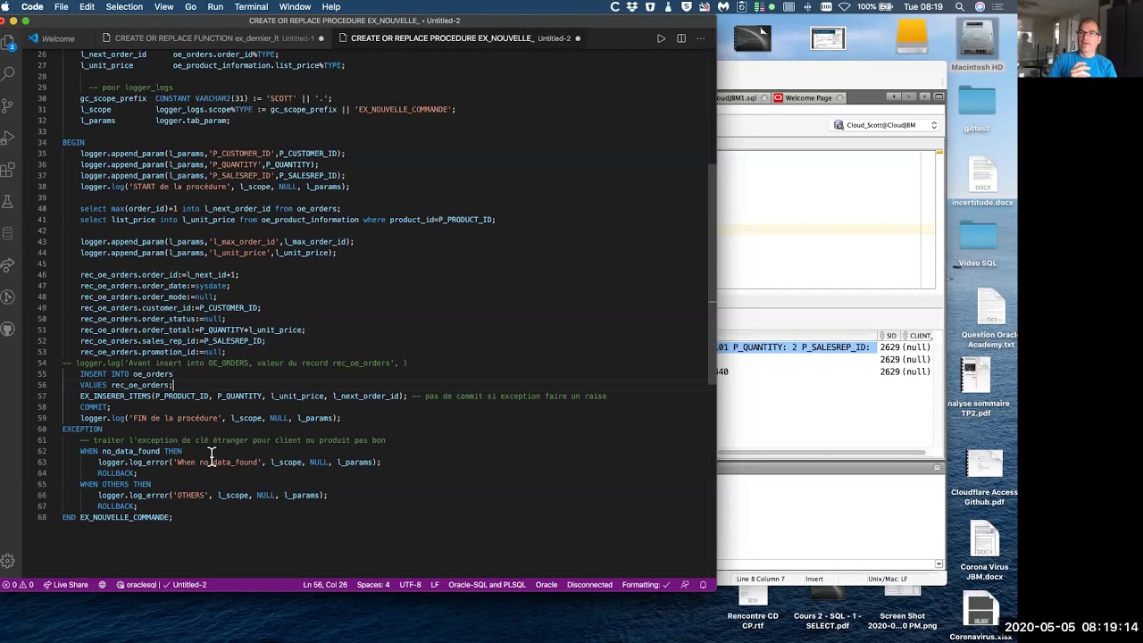 PL/SQL cours 6 - YouTube
