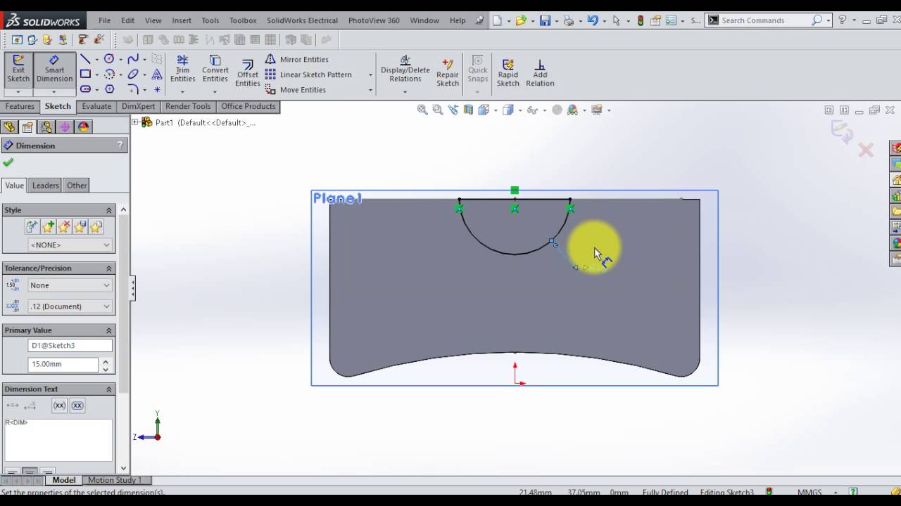 6 13 การสร้าง 3D Part Model เป็นรูปร่าง Forming Plate - YouTube