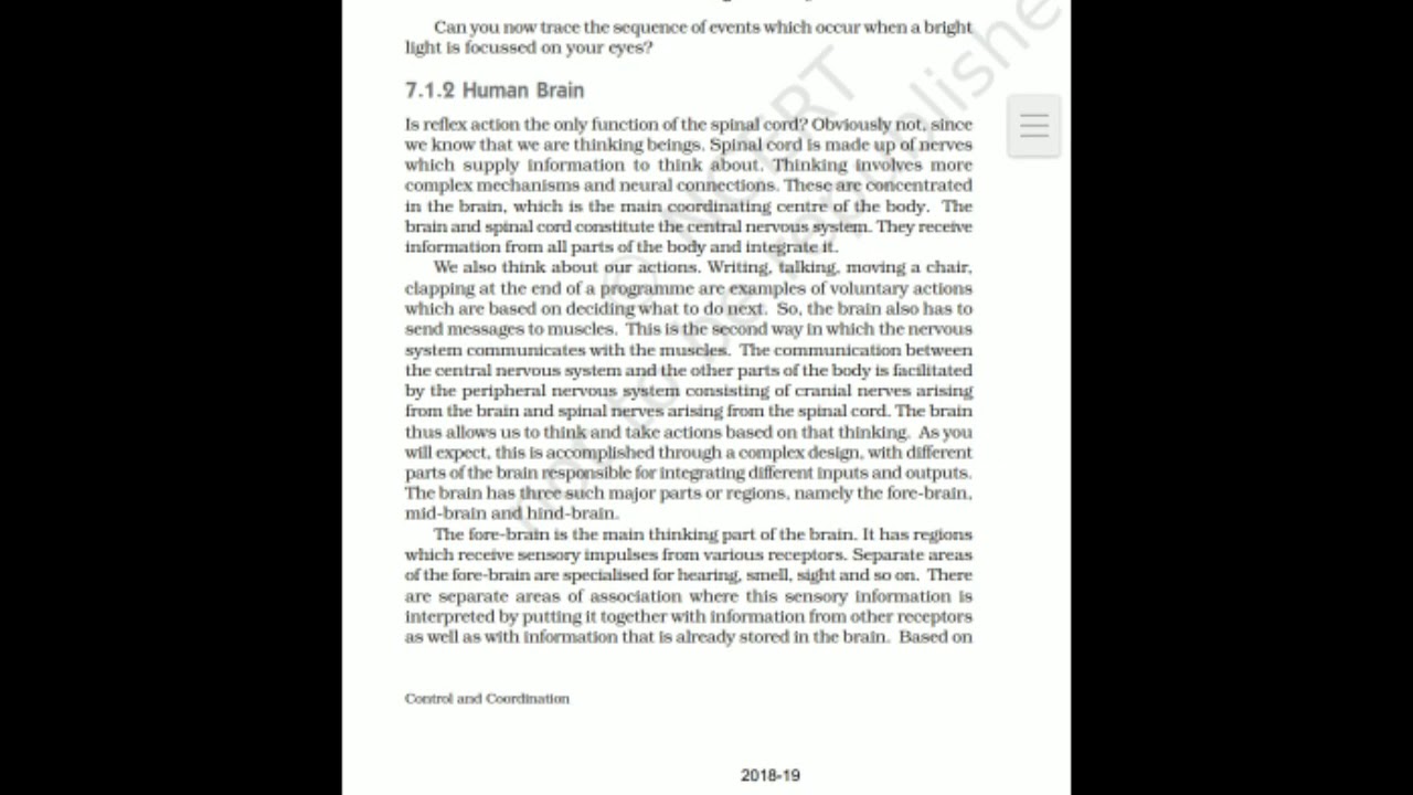 Human brain | Class-10 | Science | Chapter-07 | NCERT - YouTube