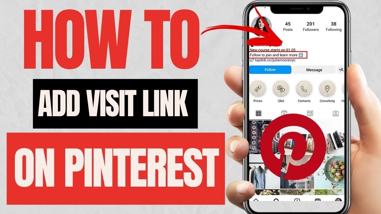How to Add Visit Website Button on Pinterest 2024 - YouTube