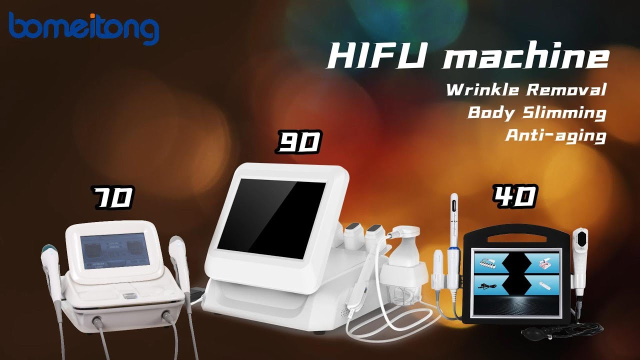 4D & 7D & 12D hifu machines display - YouTube