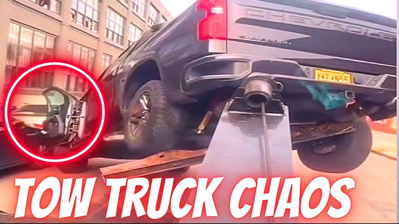 TOW TRUCK CHAOS --- Bad drivers & Driving fails -learn how to drive ...