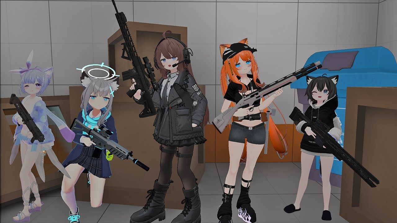 [VRC Guns] 2023 총기 아바타 모음 - YouTube