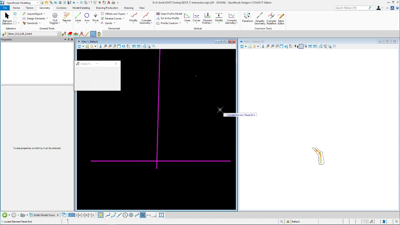 GDOT Civil Cells - Building a T Intersection Civil Cell - YouTube