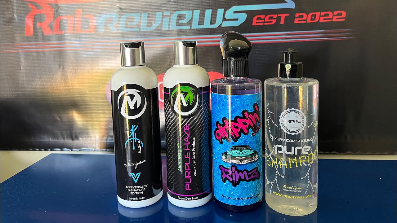#Infinity wax pure shampoo | #alien magic ceramic foam and purple snowfoam | #Drippin rimz ...