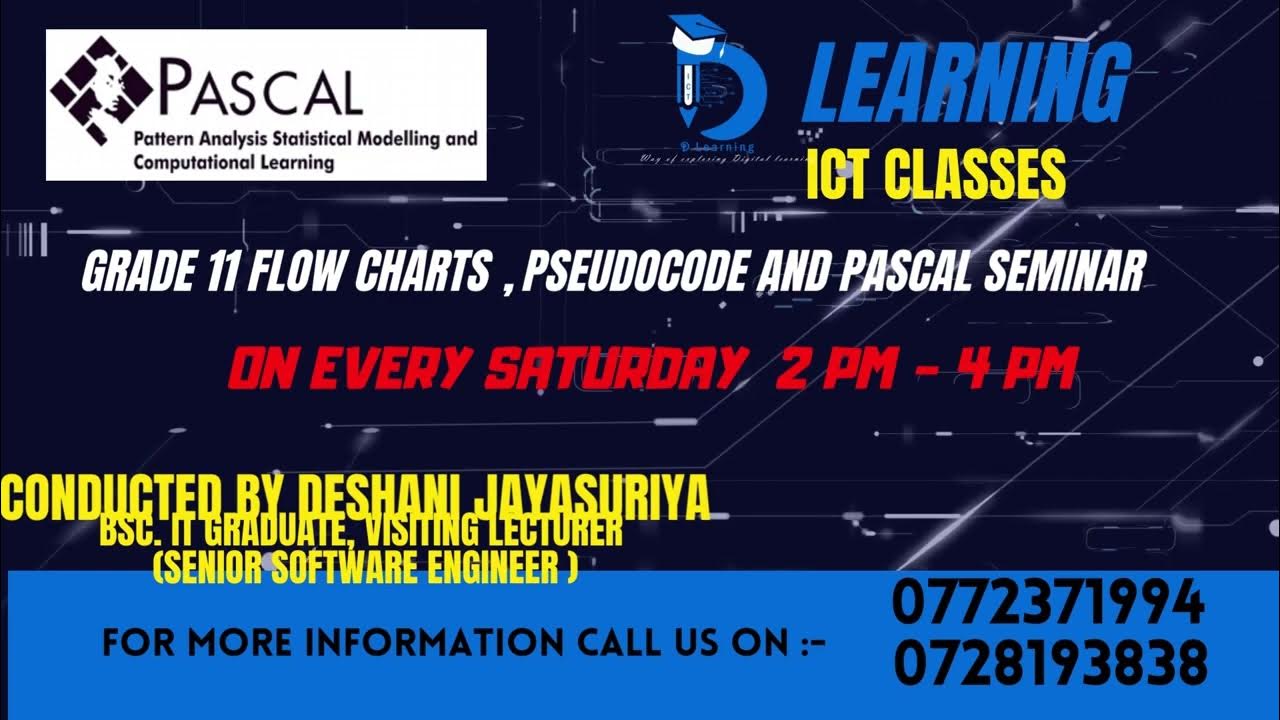 O/L - Online ICT Classes - Flow Charts, Pseudocode and Pascal #ict #onlineclasses #coding # ...