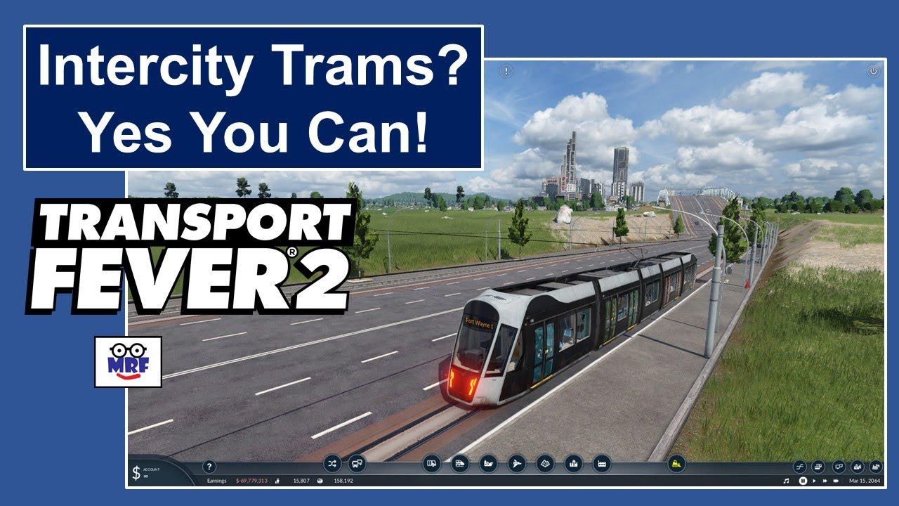Transport Fever 2 - Intercity Trams? Yes You Can! - YouTube